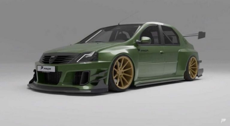 Tuning extrem pentru Dacia Logan, imaginat de Prior Design