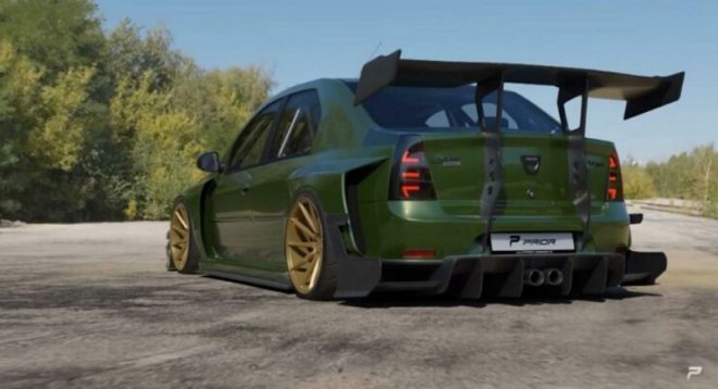 Tuning extrem pentru Dacia Logan, imaginat de Prior Design